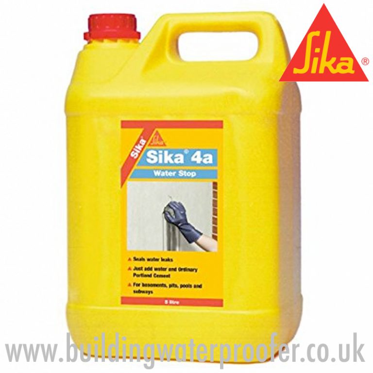 Sika 4a Waterstop accelerator 5Ltr - Building Waterproofer UK
