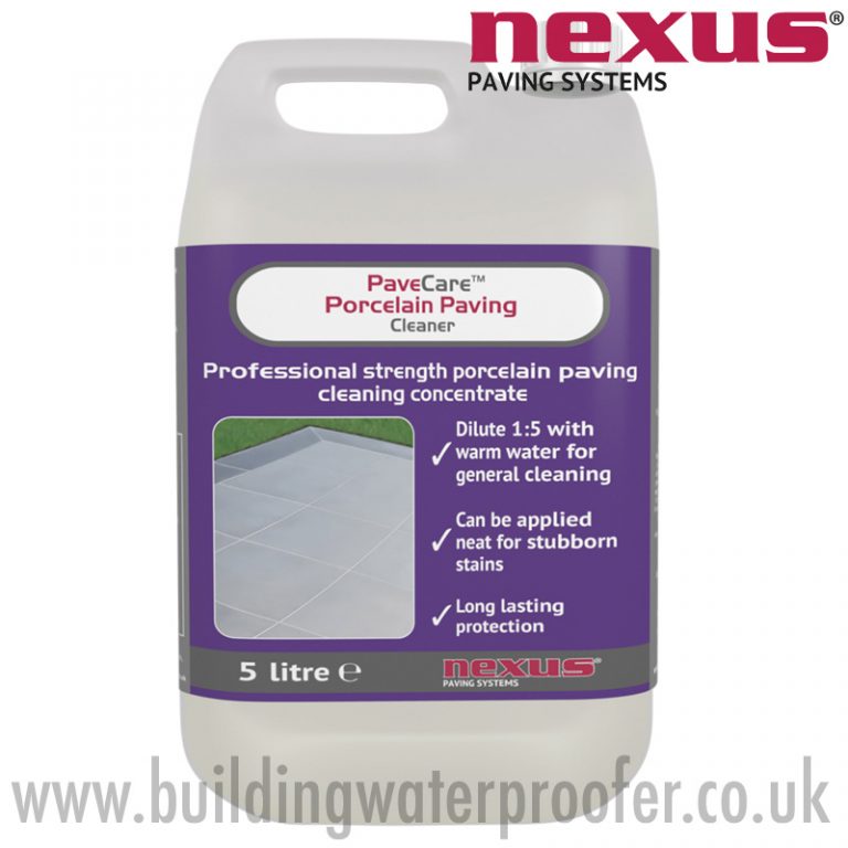 Nexus PaveCare Porcelain Paving Cleaner 5L / 1L - Building Waterproofer UK